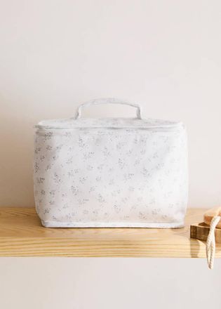 Mango Trousse de toilette enfant coton fleurs blanc - Home - Taille unique - MANGO HOME
