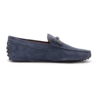 Tod's Homme, Chaussures, Bleu, Taille: 40 1/2 EU Mocassin en daim fabriqué en Italie