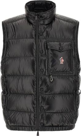 Moncler Homme, Vestes, Noir, Taille: XL Uychi Quilted Vest