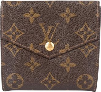 Louis Vuitton Portemonnaie - Louis Vuitton Canvas Monogram Elise Wallet - Gr. unisize - in Braun - f&uuml;r Damen