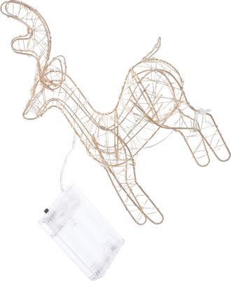 SOLUSTRE Minimalistisches Rentier Schlafzimmer In Gold - Schaufenster Draht Dekorationsfigur Kein Leuchtender Elch Tisch Keine Batterie Nacht Kleine Kreative B