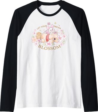 Disney Winnie the Pooh and Piglet Let Your Dream Blossom Raglan