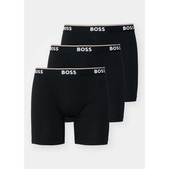 BOSS Lot de 3 boxers longs noirs