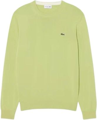 Lacoste Homme, Pulls, Vert, Taille: L Pull en coton &agrave; col rond