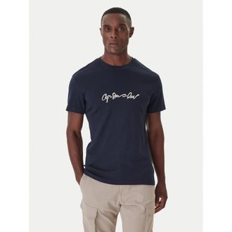 G-Star T-Shirt G-Script D25150-C812 Dunkelblau Regular Fit