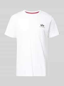 Alpha Industries T-Shirt mit Logo und Rundhalsausschnitt