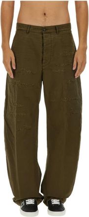 Dsquared2 Homme, Pantalons, Vert, Taille: M Ripped Big Chino