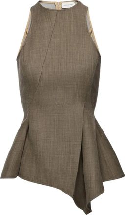 Magda Butrym peplum blouse - Braun