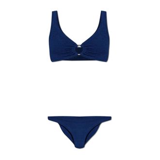 Hunza G Julia mit Goldring-Bikini - - Swimwear - Damen - Blau - ONE SIZE
