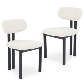 IDIMEX Esszimmerst&uuml;hle Franca im 2er Set, Wei&szlig; - St&uuml;hle Set f&uuml;r Essbereich, Essstuhl mit pflegeleichtem Stoffbezug, K&uuml;chenstuhl mit kompakten Ma&szlig;en [max. Bel