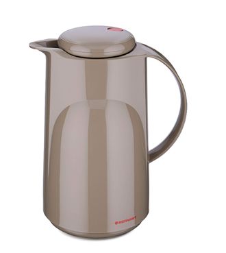 Rotpunkt Isolierkanne 300 MARLA 1,0 l | Zweifunktions-Drehverschluss | BPA Frei- gesundes trinken | Made in Germany | Warm + Kalthaltung | Glaseinsatz | creamy