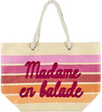 Jetlag SH8528, Sac de Plage Rayures, design Élégant et Tendance, Grande Capacité de Rangement, Matériaux de Haute Qualité, Confort et Praticité, Facilité dEn