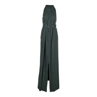 Tom Ford Halterneck &Auml;rmelloses langes Kleid - - Dresses - Damen - Gr&uuml;n - S