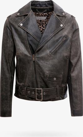 Golden Goose Chiodo Golden leather jacket - GOLDEN GOOSE DELUXE BRAND - gender_Man