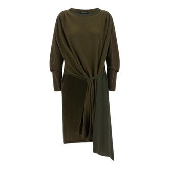 Kiko Kostadinov Eider Godet Kleid - - Dresses - Damen - Gr&uuml;n - XS