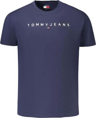 Tommy Hilfiger Homme, Tops, Bleu, Taille: XL T-shirt ras du cou en coton