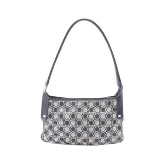 Ferragamo Pre-owned Gancini Canvas Leder Schultertasche - - Pre-owned - Damen - Blau - ONE SIZE