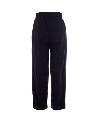 Liu Jo Womens Trousers With Belt Black Cotton