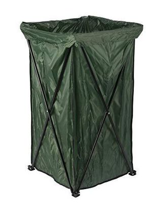 Lifetime Garden Mülleimer, zusammenklappbar, platzsparend, Stahlgestell, 175 l, Mehrfarbig