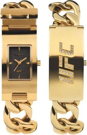 Timex unisex, Accessoires, Jaune, Taille: ONE Size Montre Bracelet en Acier Inoxydable