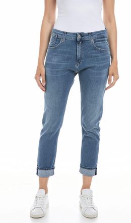 Replay Damen Jeans Marty Boyfit, Medium Blue 009-1 (Blau), 30W / 28L