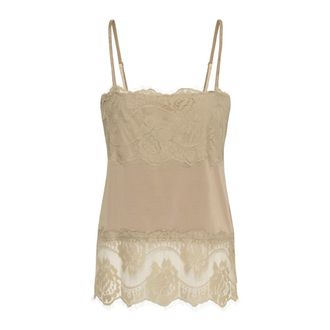 Soaked In Luxury Simone Tank Top - Femme - Tops - Beige - Taille: 42 FR