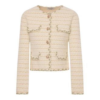Fracomina Boucl&eacute; Cardigan - - Knitwear - Damen - Beige - S