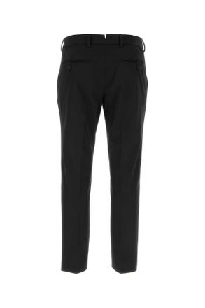 Prada Mens Stretch Recycled Polyester Trousers Black Recycledpolyester