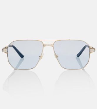 Cartier Aviator-Sonnenbrille Santos De Cartier
