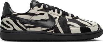 Nike Low-Top Sneaker - Nike Field General PRM Zebra (Womens) - Gr. 40,5 (EU) - in Schwarz - f&uuml;r Damen