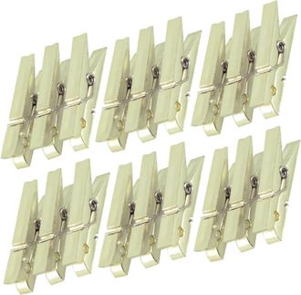 Garneck 50 St&uuml;ck Mini Goldene Kunststoffklammern Foto Papierklammern Mehrzweck W&auml;scheklammern f&uuml;r Zuhause B&uuml;ro Bastelprojekte und Dekoration