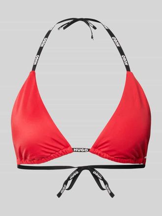 HUGO BOSS Bikini-Oberteil mit Logo-Applikation Modell PURE TRIANGLE