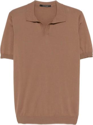 Tagliatore Keith Polo - Homme - Tops - Brun - Taille: 2XL