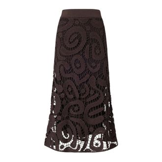 Pinko Pinko, Femme, Jupes, Brun, Taille: 42 FR Maestrale Skirt