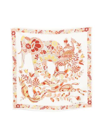 Longchamp foulard Forêt - Blanc