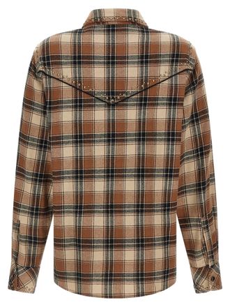 P.A.R.O.S.H. Check Western-Inspired Shirt - Brown