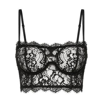Dolce & Gabbana &Auml;rmellose Oberteile - - Tops - Damen - Schwarzk - S