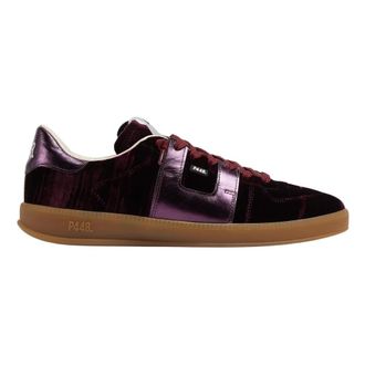 P448 Samt- und Ledersneaker - - Shoes - Damen - Lila - 36 EU