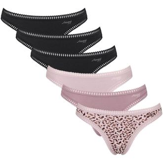 sloggi Femme String Paquet de 6 GO Crush String C6P