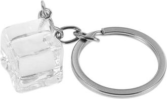 Supvox porte-cl&eacute;s Gla&ccedil;on Transparent en R&eacute;sine Accessoire porte-cl&eacute;s pour Femmes Design Cr&eacute;atif L&eacute;ger et Solide Amusant et Original pour Paquet Pr&eacute;sent Uniqu