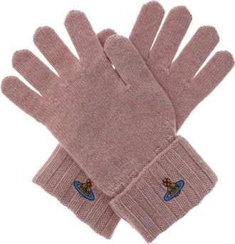 Vivienne Westwood Gants en cachemire - Femme - Accessoires - Rose - Taille: S/M