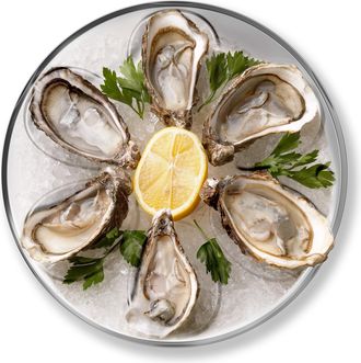 Outset Austern-Tablett, 6 Fächer und Gewürzbecher