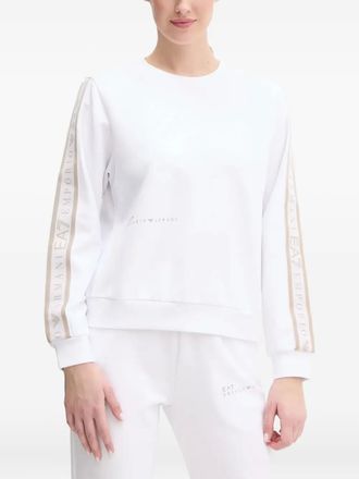 Emporio Armani survêtement à détail de logo - Blanc