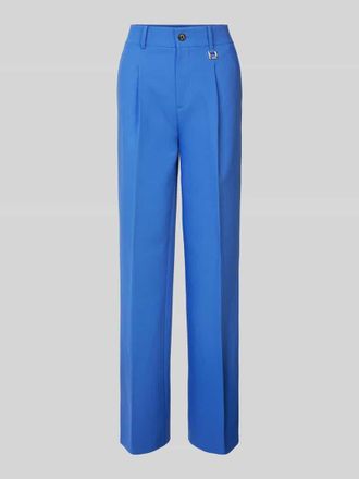 Joop Straight Leg Bundfaltenhose mit Label-Applikation Modell Peggy