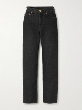 Blazé Milano Jean Droit Taille Haute Clapotis Paso - Noir
