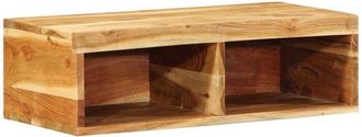 vidaXL Vidaxl - Meuble tv mural 60x30x19 cm bois massif dacacia