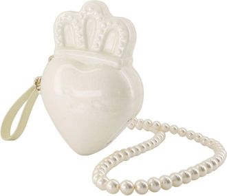 Simone Rocha Womens Claddagh Crossbody - Simone Rocha Acrylic Ivory Bags Crossbodies