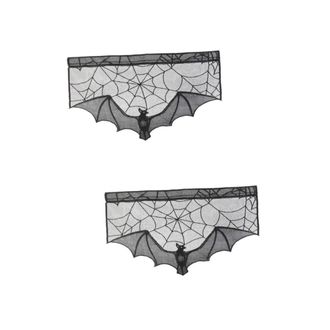 Cabilock 2 St&uuml;ck Halloween Requisiten Kapuzenpullover F&uuml;r Drau&szlig;en Fu&szlig;matten Aufkleber Sensenmann Spinnen Fensterdekorationen Flederm&auml;use Dekorative Leuchtende 