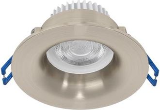 Eglo LED Einbaustrahler Salabate, &Oslash; 8,8 cm, Deckenspot Badezimmer, Bad Deckenstrahler flach, Aluminium in Silber, warmwei&szlig;, neutralwei&szlig;, kaltwei&szlig;, IP65