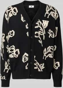 Wood Wood Cardigan im Allover-Look Modell Leif